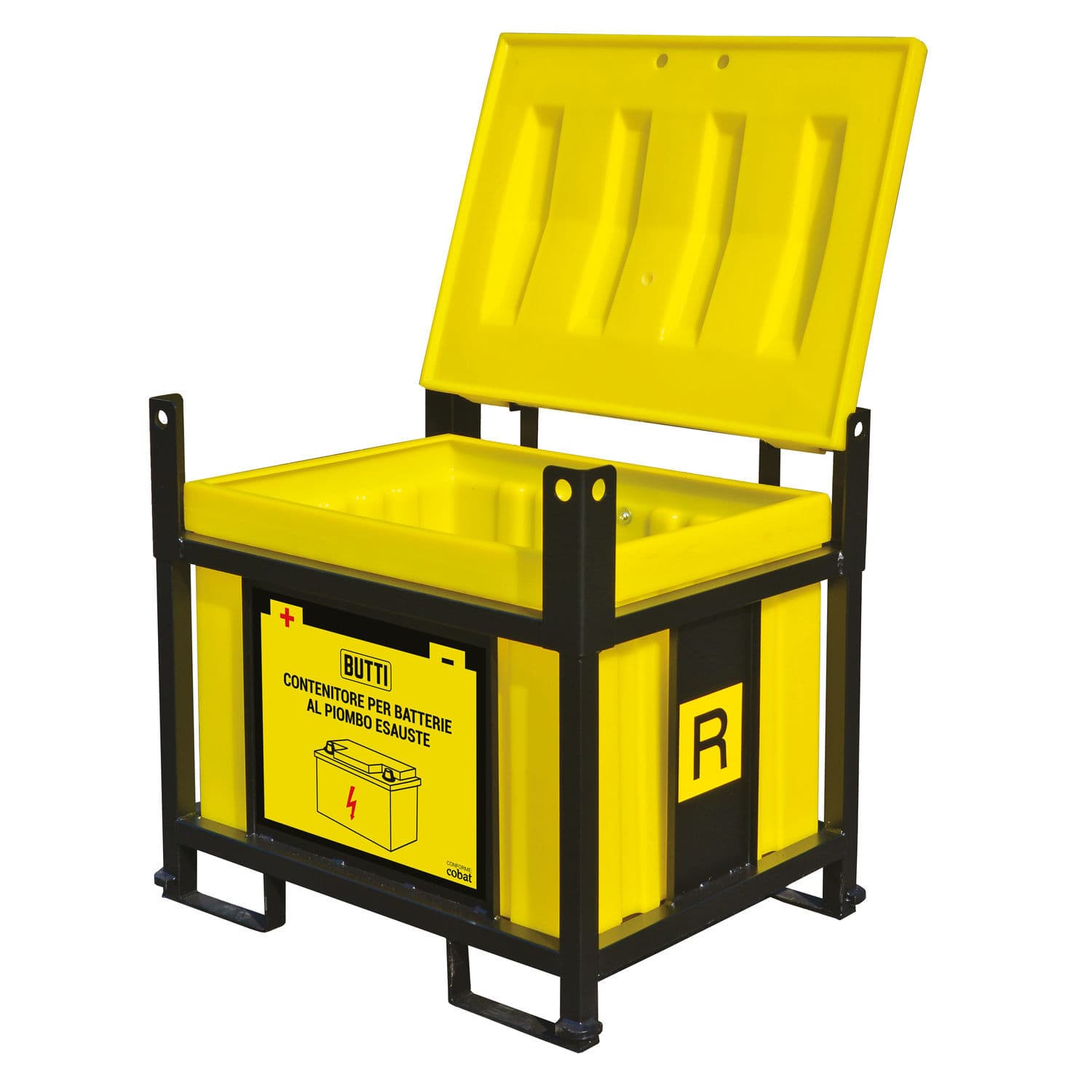 Polypropylene crate - 98CNT250P - BUTTI - metal / used battery ...