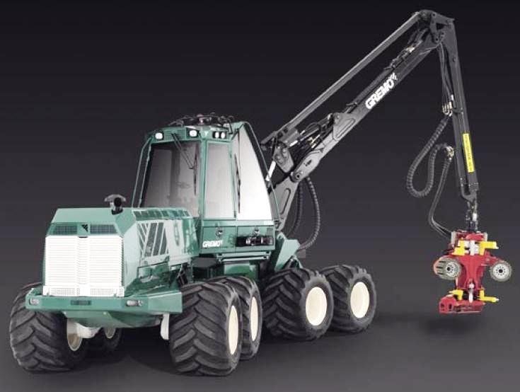 Rubber-tired forestry harvester - 1050H - Gremo AB