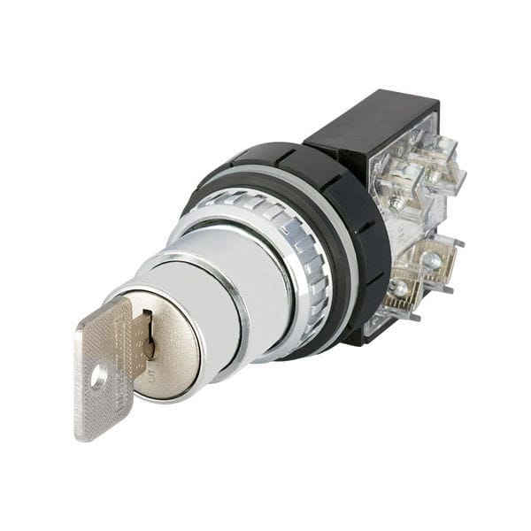 Spring push-button switch - New Elfin - key lock / IP65 / panel-mount