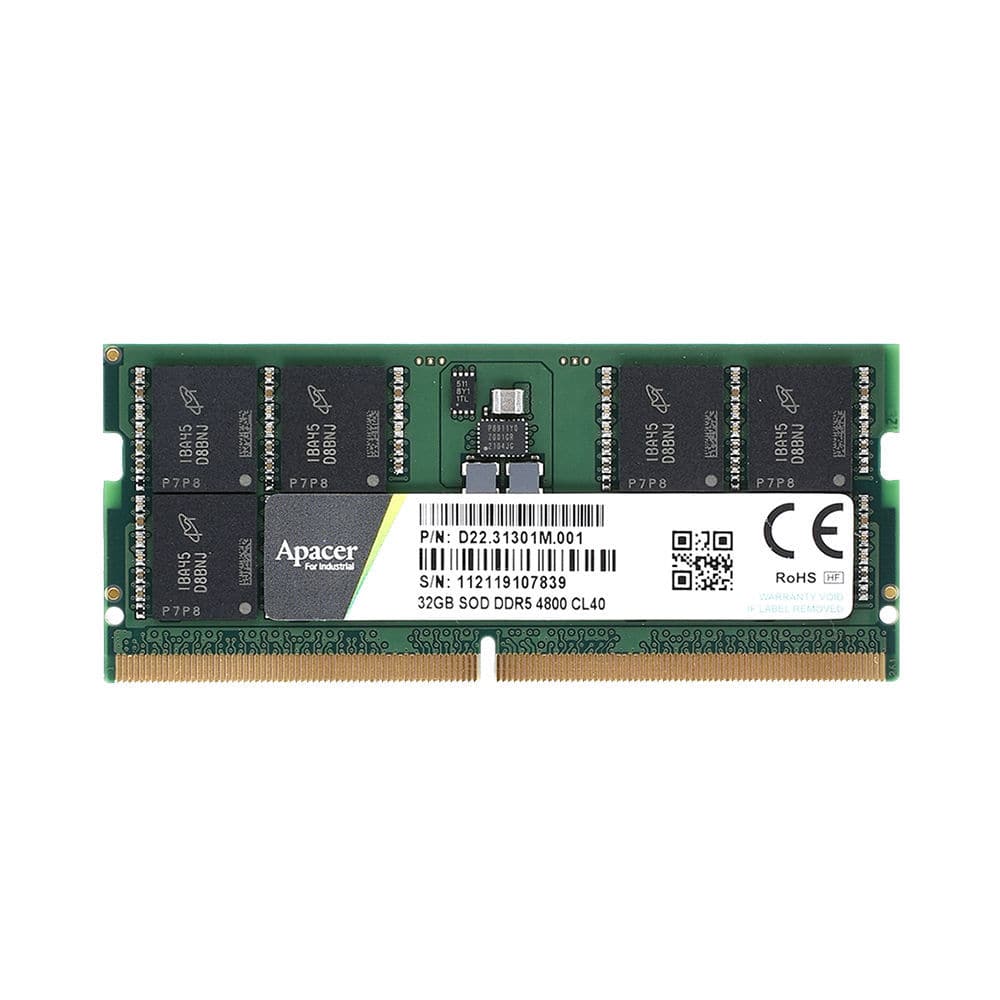 SO-DIMM memory module - Apacer Technology B.V. - DDR5 / industrial