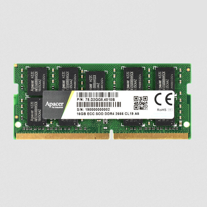 SO-DIMM memory module - Apacer Technology B.V. - DDR4 SDRAM / ECC / industrial
