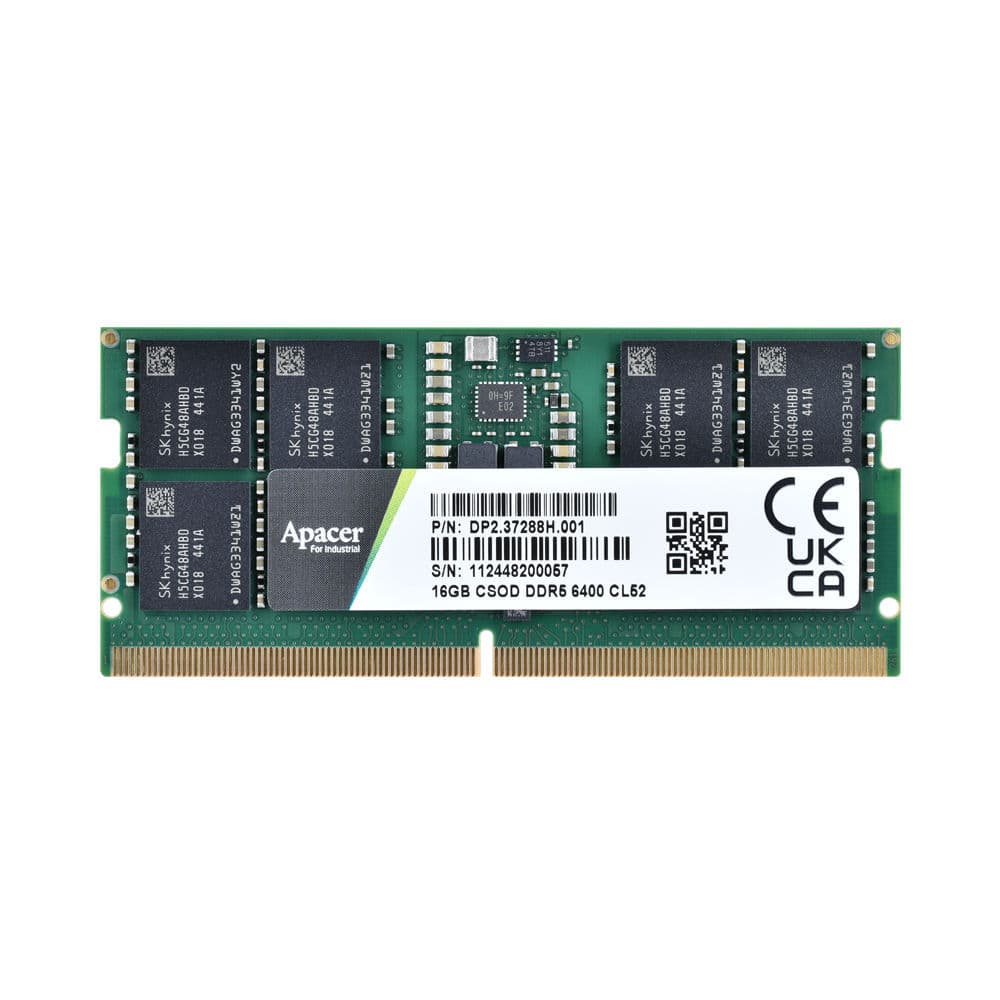 DDR5 CSODIMM memory module - Apacer Technology B.V. - industrial / ECC / high-speed