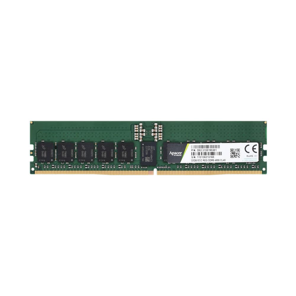DDR5 RDIMM memory module - Apacer Technology B.V. - industrial / ECC