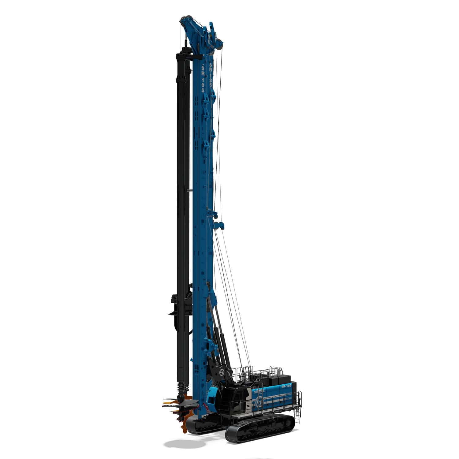 Piling drilling rig - SR-105 - SOILMEC S.P.A. - rotary / diesel engine ...
