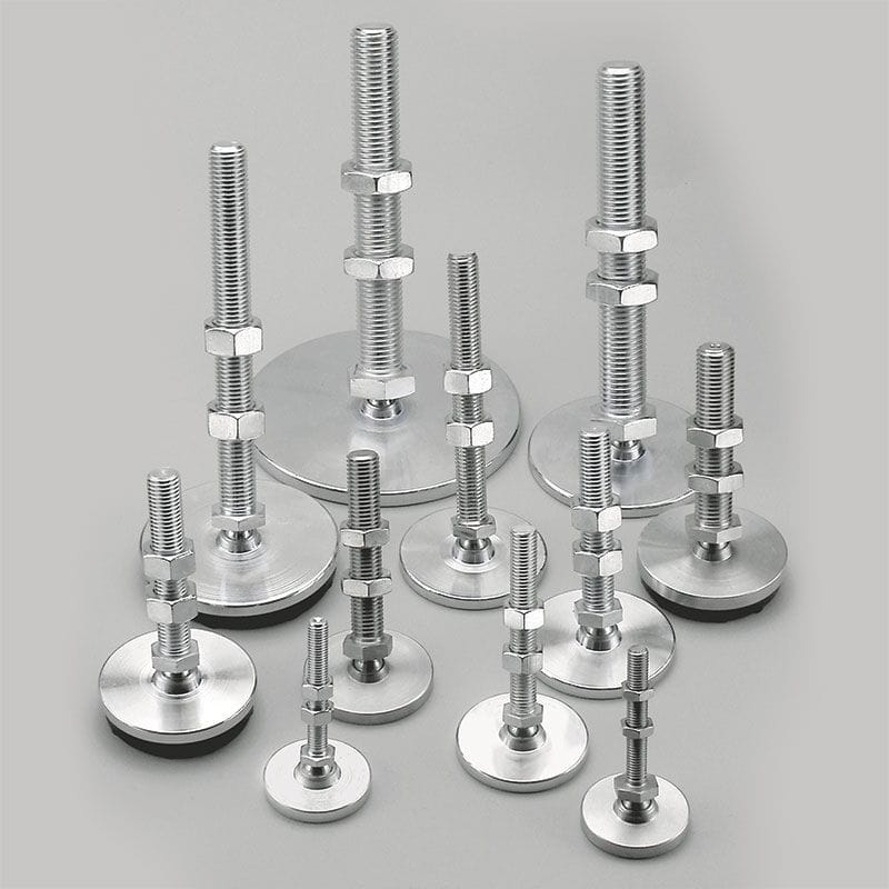Machine foot - S&W Manufacturing - stainless steel / leveling / anti ...