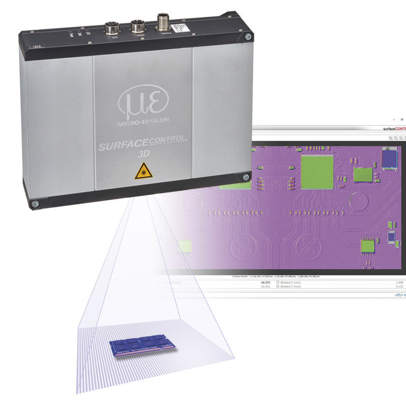 3D vision sensor - surfaceCONTROL 3D 3200 - MICRO-EPSILON - for object ...