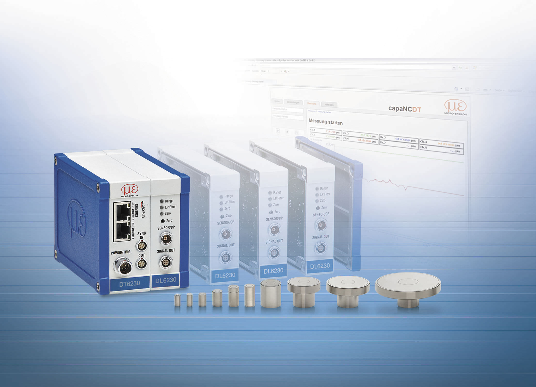 Linear displacement sensor - capaNCDT 6200 - MICRO-EPSILON - non-contact / capacitive / digital