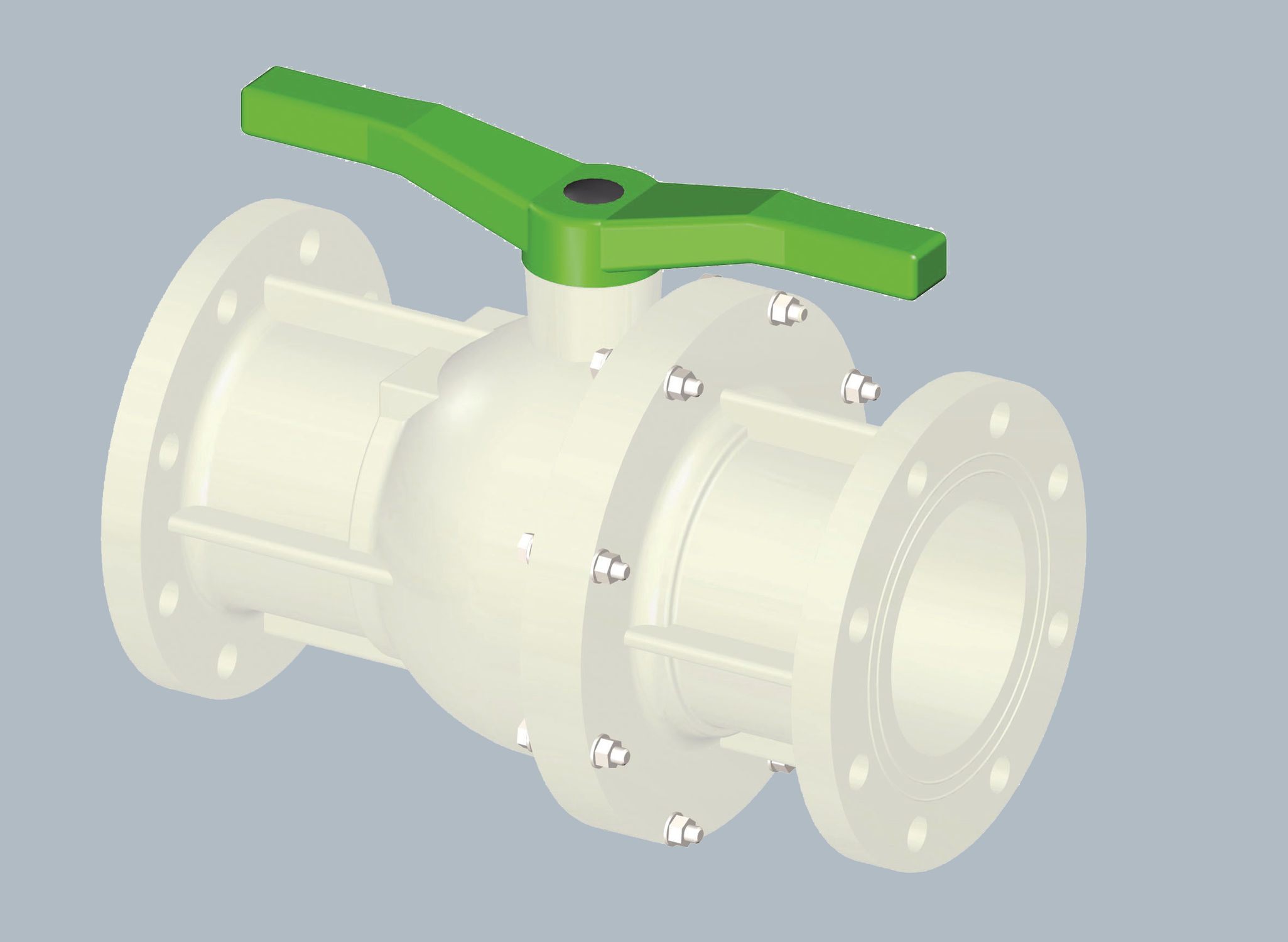 Ball valve - DN 50 | 2029 - SAFI - manual / for control / plastic