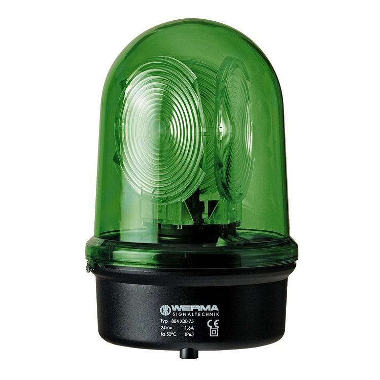 Rotating beacon - 884.100.75 - WERMA - LED / 24VAC / 24VDC