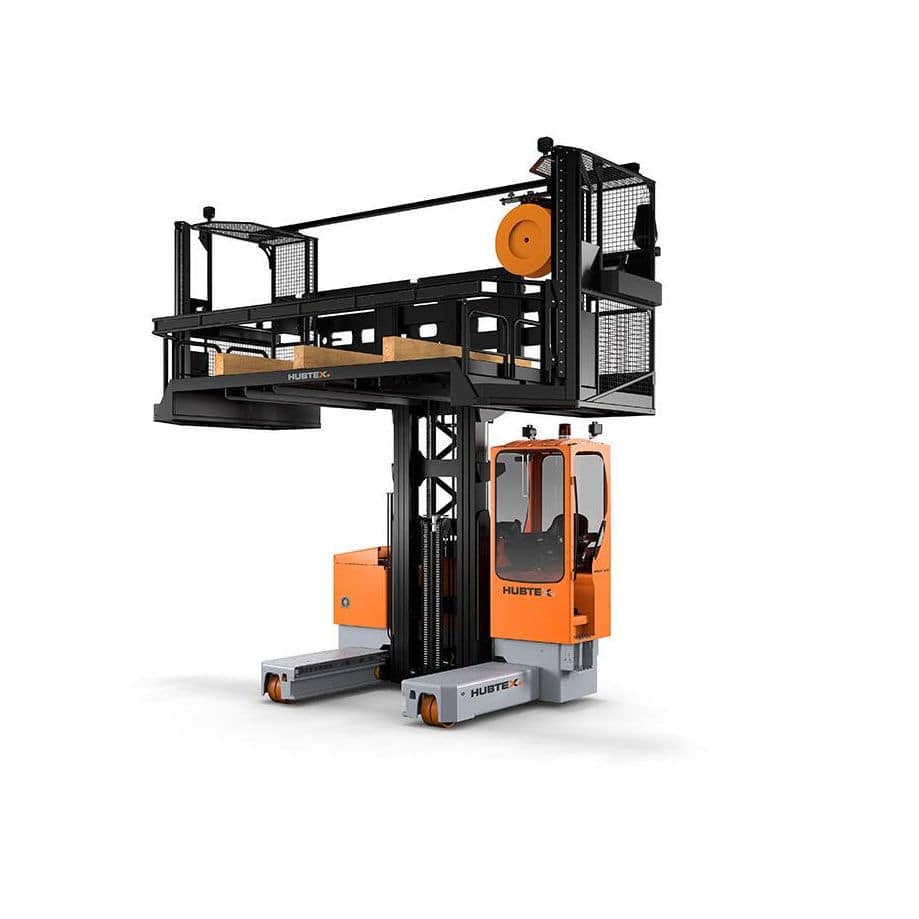 Electric side loader - KP - HUBTEX - ride-on / narrow-aisle / order-picking