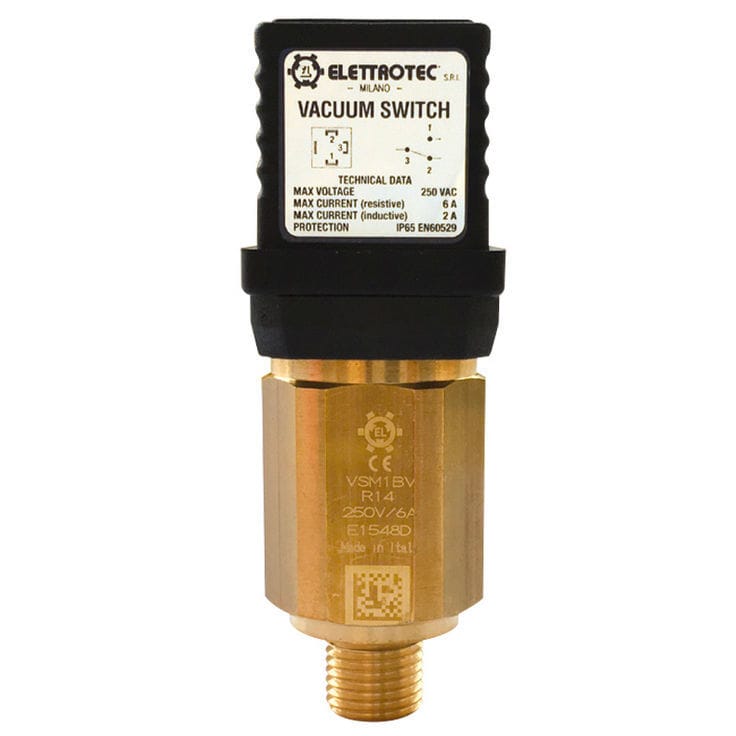 Diaphragm vacuum switch - VSM series - ELETTROTEC s.r.l. - vacuum ...