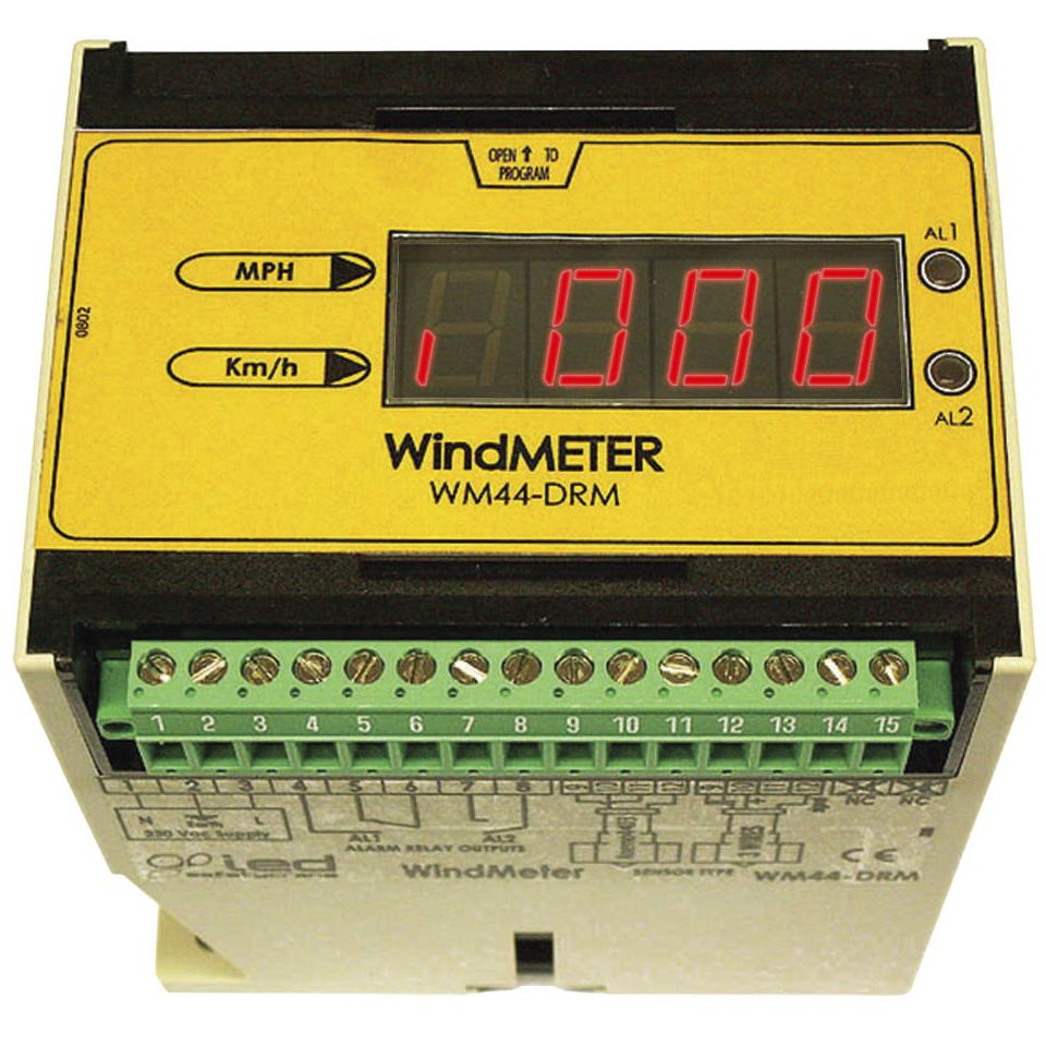 Anemometer display - WM44-DRM - NUOVA CEVA Automation - LED / 3-digit ...
