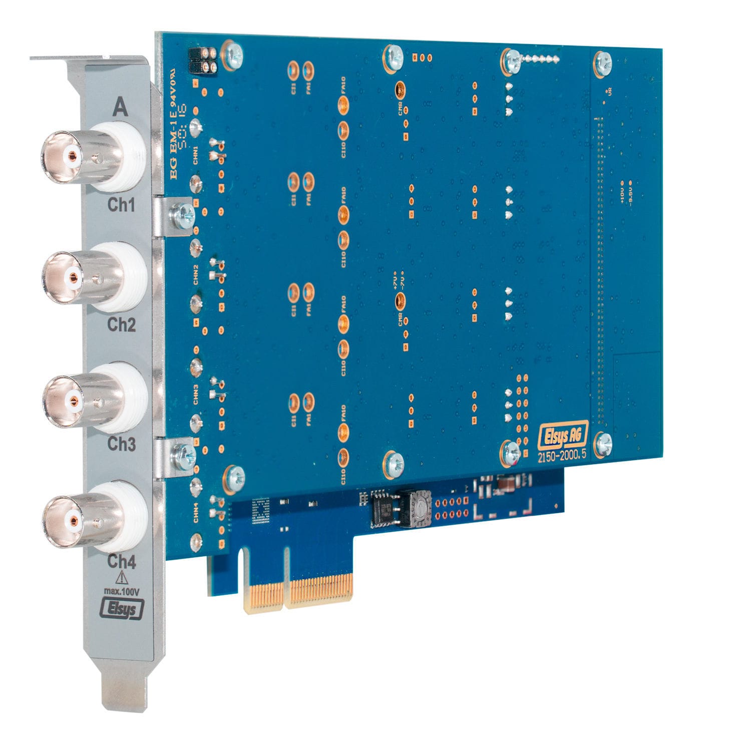 PCI Express data acquisition card - TPCE-4016-4S - Elsys AG - 4-channel