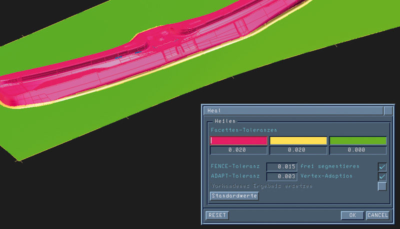 CAD software - HEALER - TEBIS - analysis / surface model