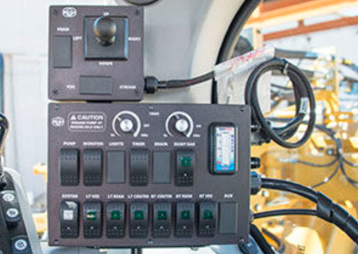 Electro-hydraulic spray system - MEGA Corp. - for mining trucks