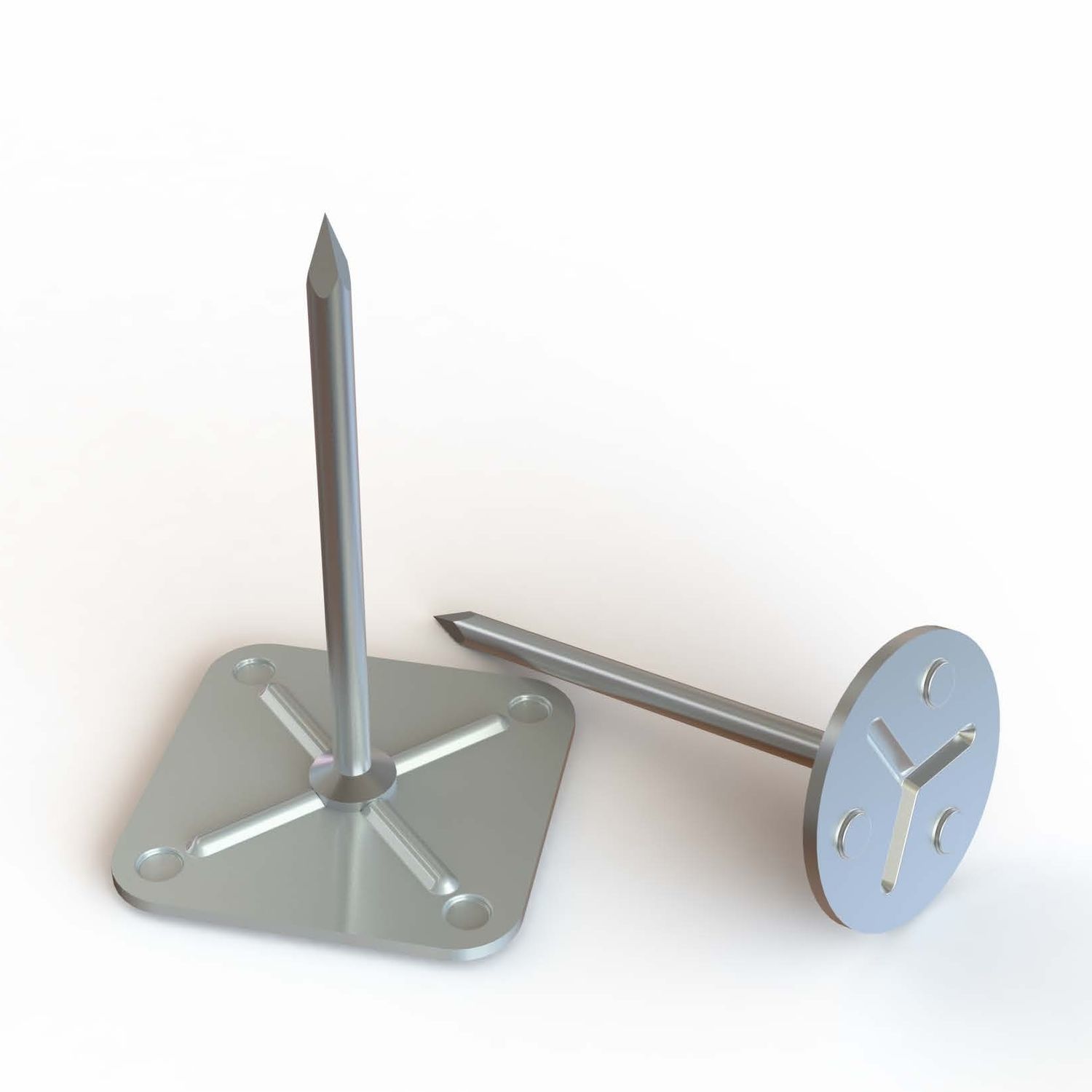 Base plate nut with nail - CRY series - Specialinsert s.r.l. - bonded ...