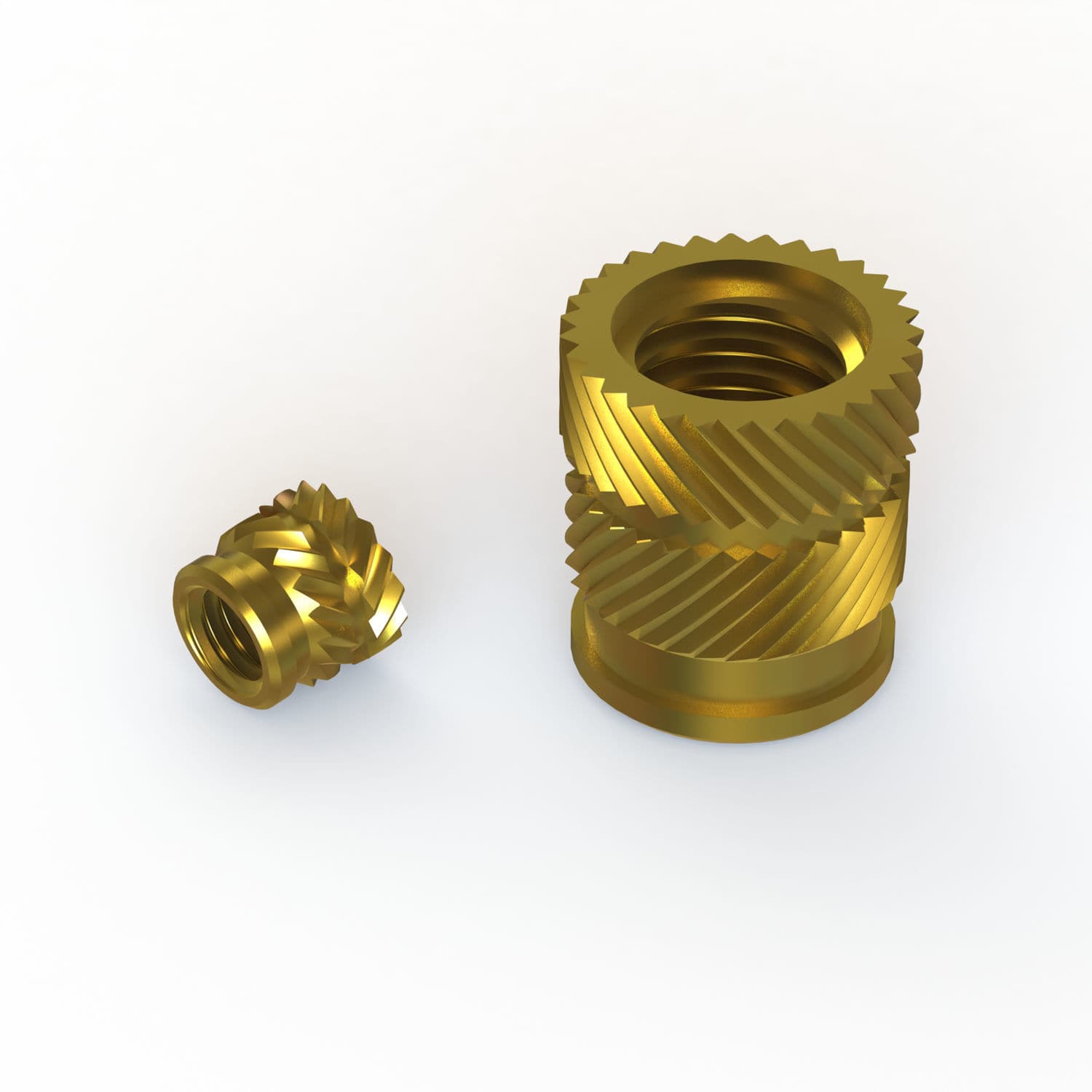 Threaded insert - 861 - Specialinsert s.r.l. - knurled / brass / round