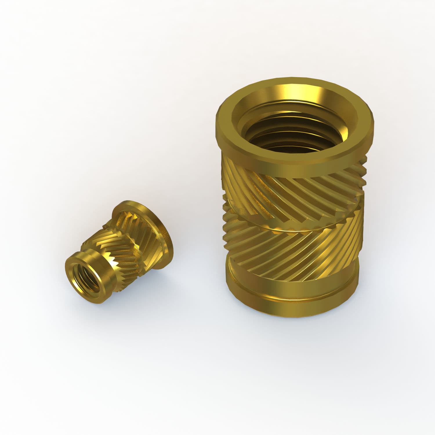 Threaded insert - 862 - Specialinsert s.r.l. - knurled / brass / round