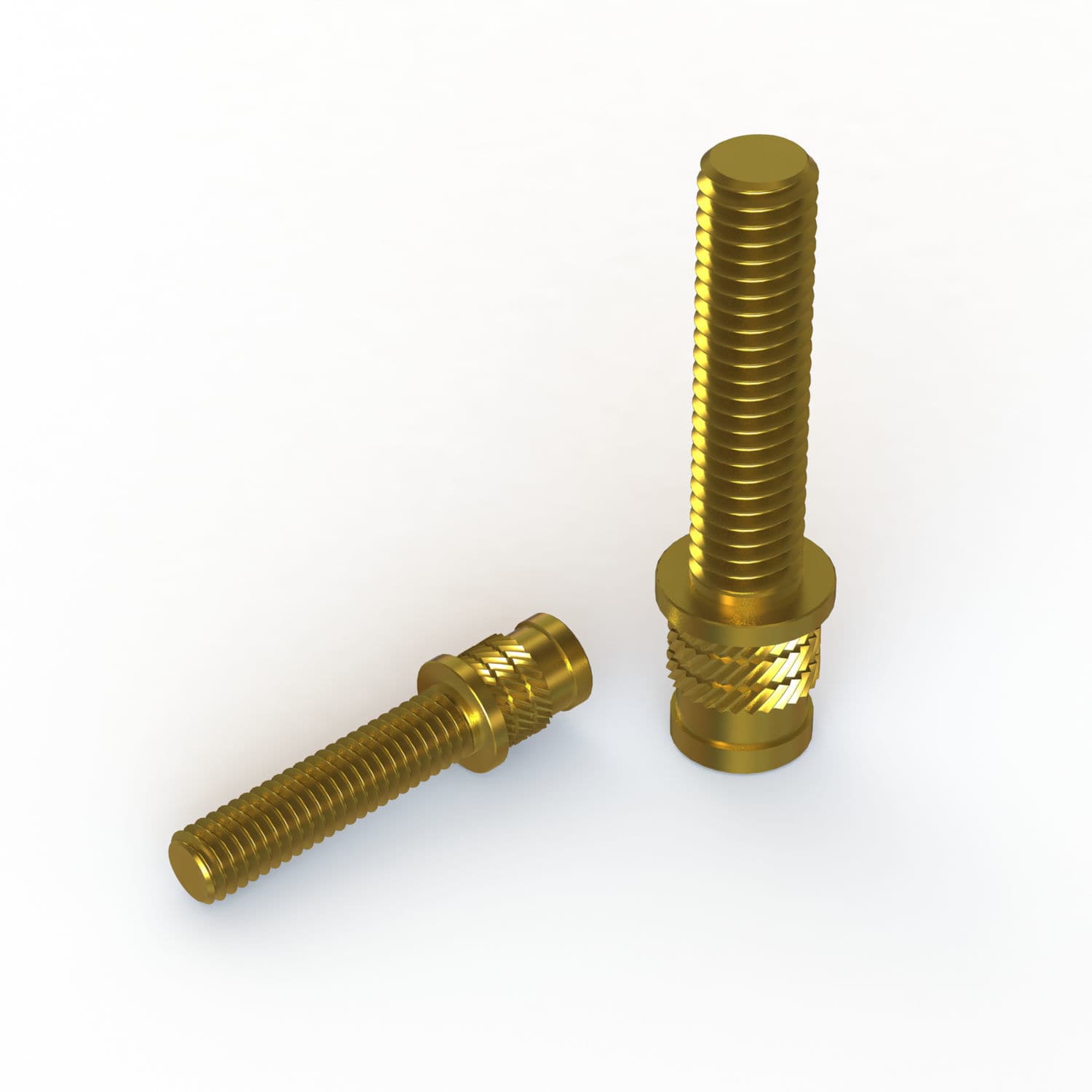 Threaded stud - 857 - Specialinsert s.r.l. - brass / crimp-on