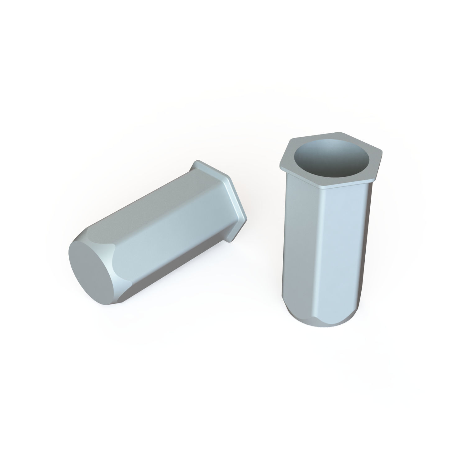 Rivet nut - E TFM/CH M12 - Specialinsert s.r.l. - hexagonal / zinc-plated steel / flush