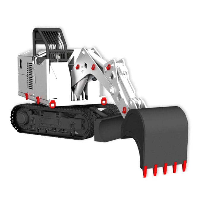 Medium excavator - EZ-KO250 - FAMUR - crawler / electric / for ...