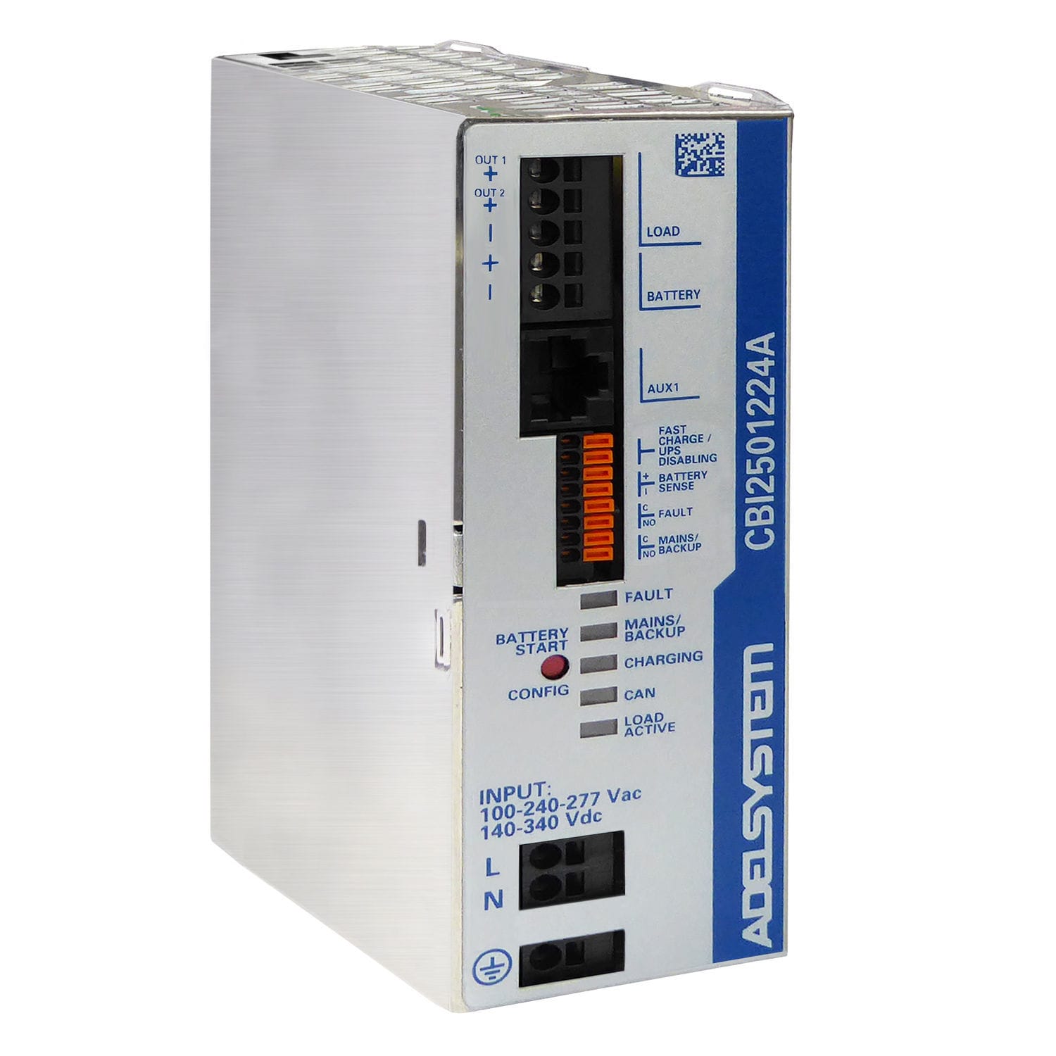 All-in-one UPS - CBI2501224A - ADELSYSTEM - single-phase / 24 V / 12 V