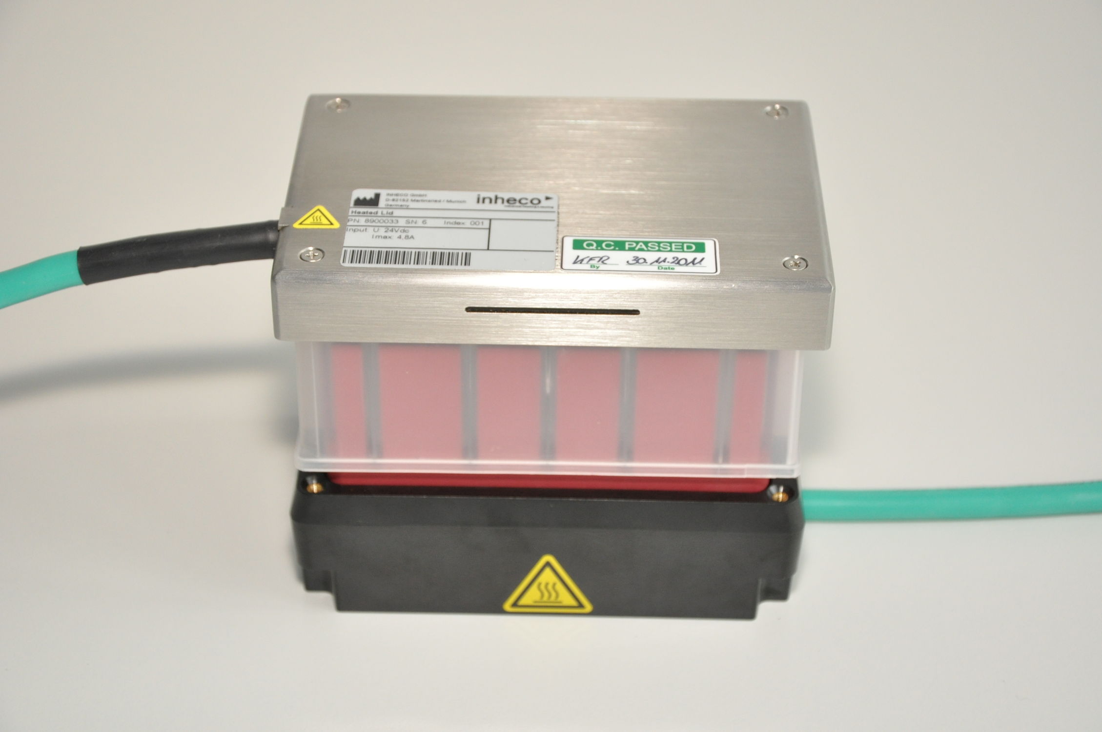 Laboratory test tube dry block heater - Heated Lid - INHECO GmbH