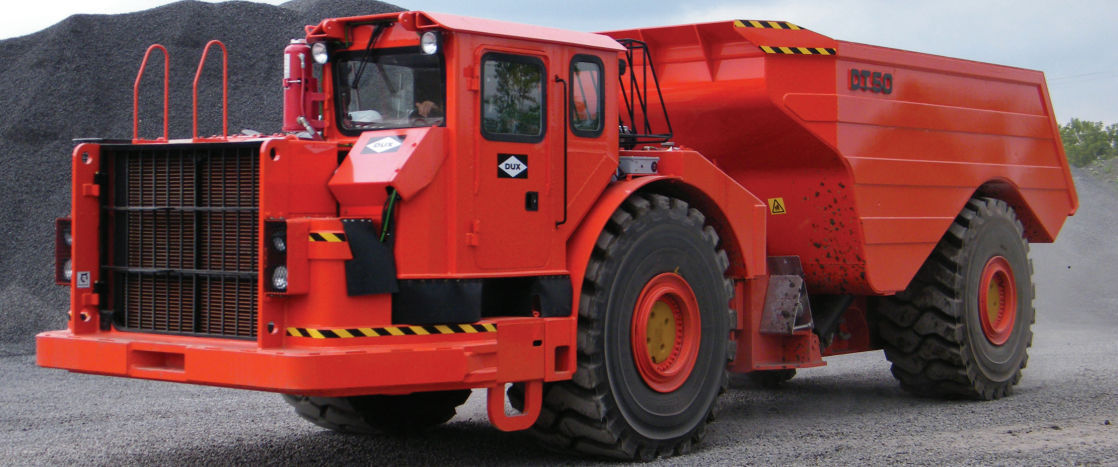 Articulated dump truck - DT-50 - DUX MACHINERY CORPORATION - electric ...