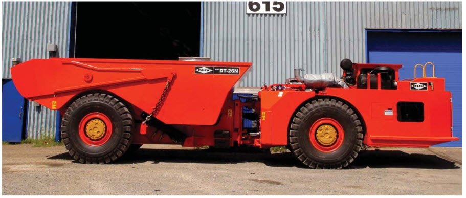 Articulated dump truck - DT-26N - DUX MACHINERY CORPORATION - electric ...