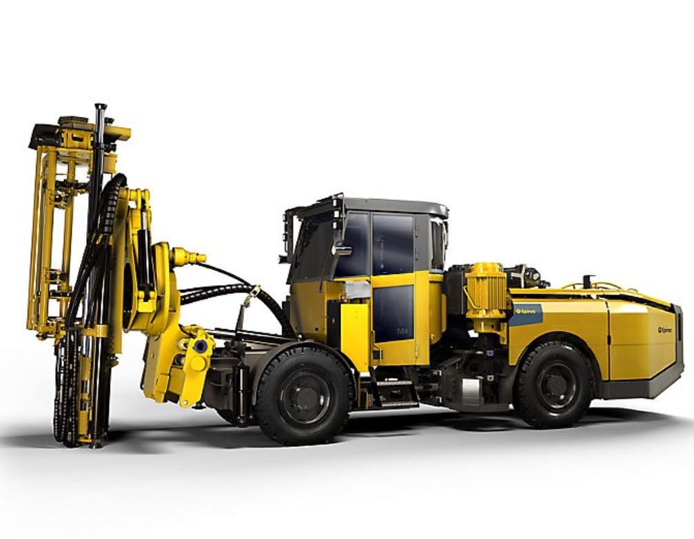 Deep drilling rig - Simba M4 - Epiroc - wheel-mounted / tophammer ...