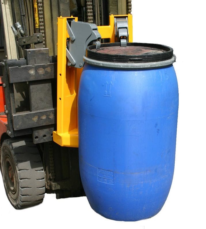 Barrel materials handling clamp - BS85 P TF - VEAB - for forklift ...