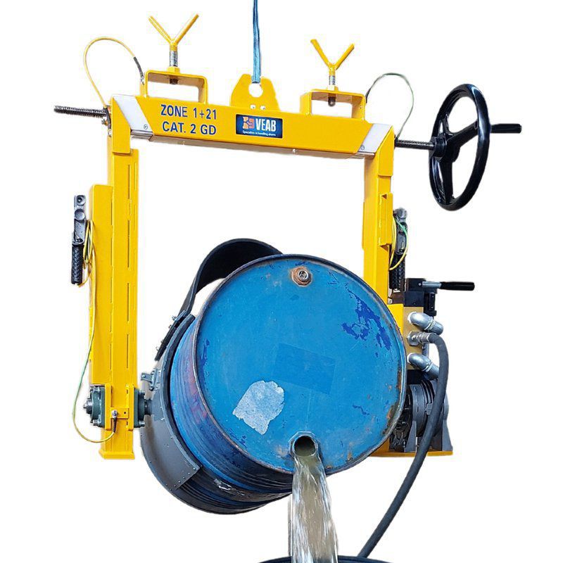 Pneumatic tipping station - BS89_PVP - VEAB - manual / drum
