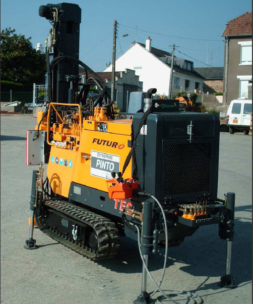 Micropile drilling rig - FUTURO - TEC System - crawler / tophammer ...