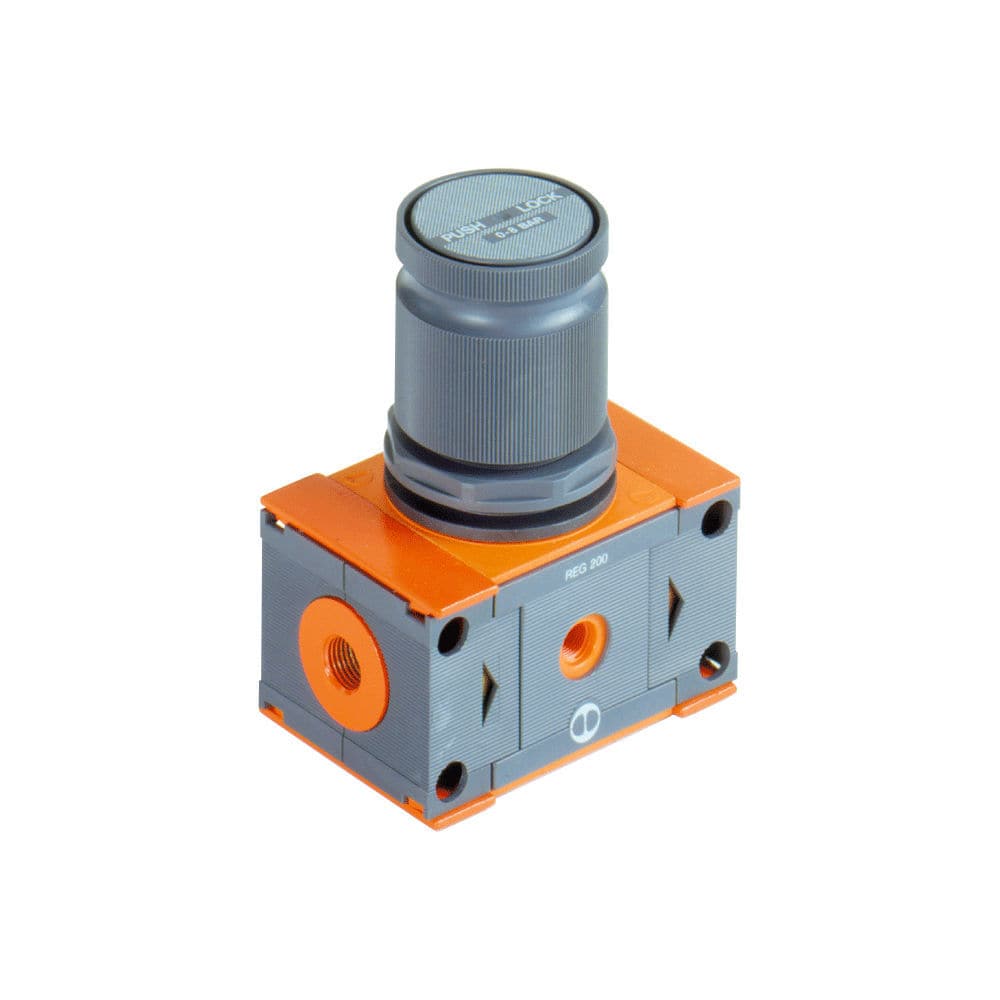 Compressed air pressure regulator - REG series - METAL WORK - membrane ...