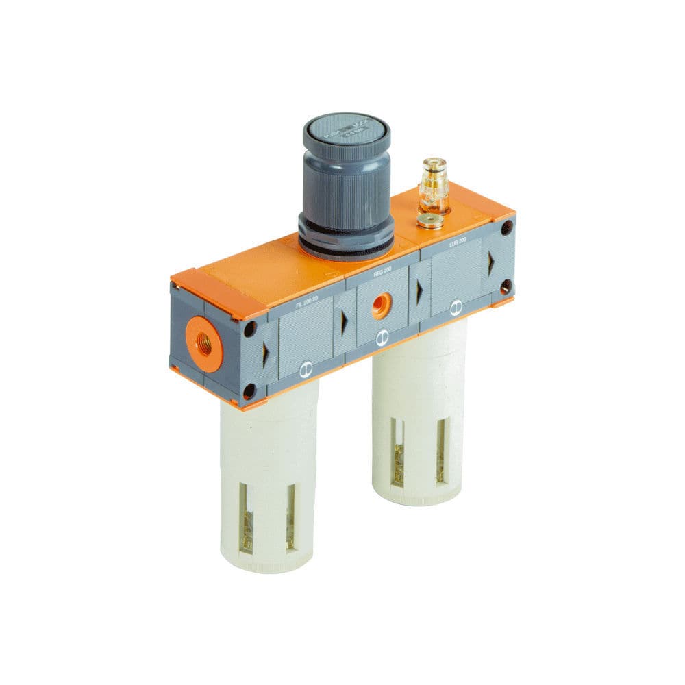 Compressed air filter-regulator-lubricator - FRL - METAL WORK