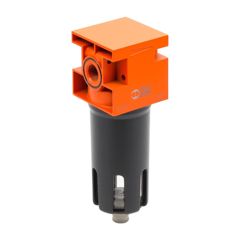 Compressed air filter - FR series - METAL WORK - basket / centrifugal ...