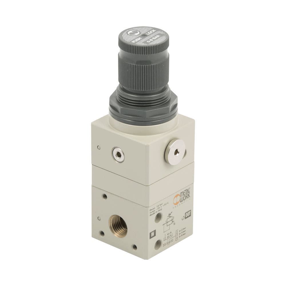 Compressed air pressure regulator - GS series - METAL WORK - membrane ...