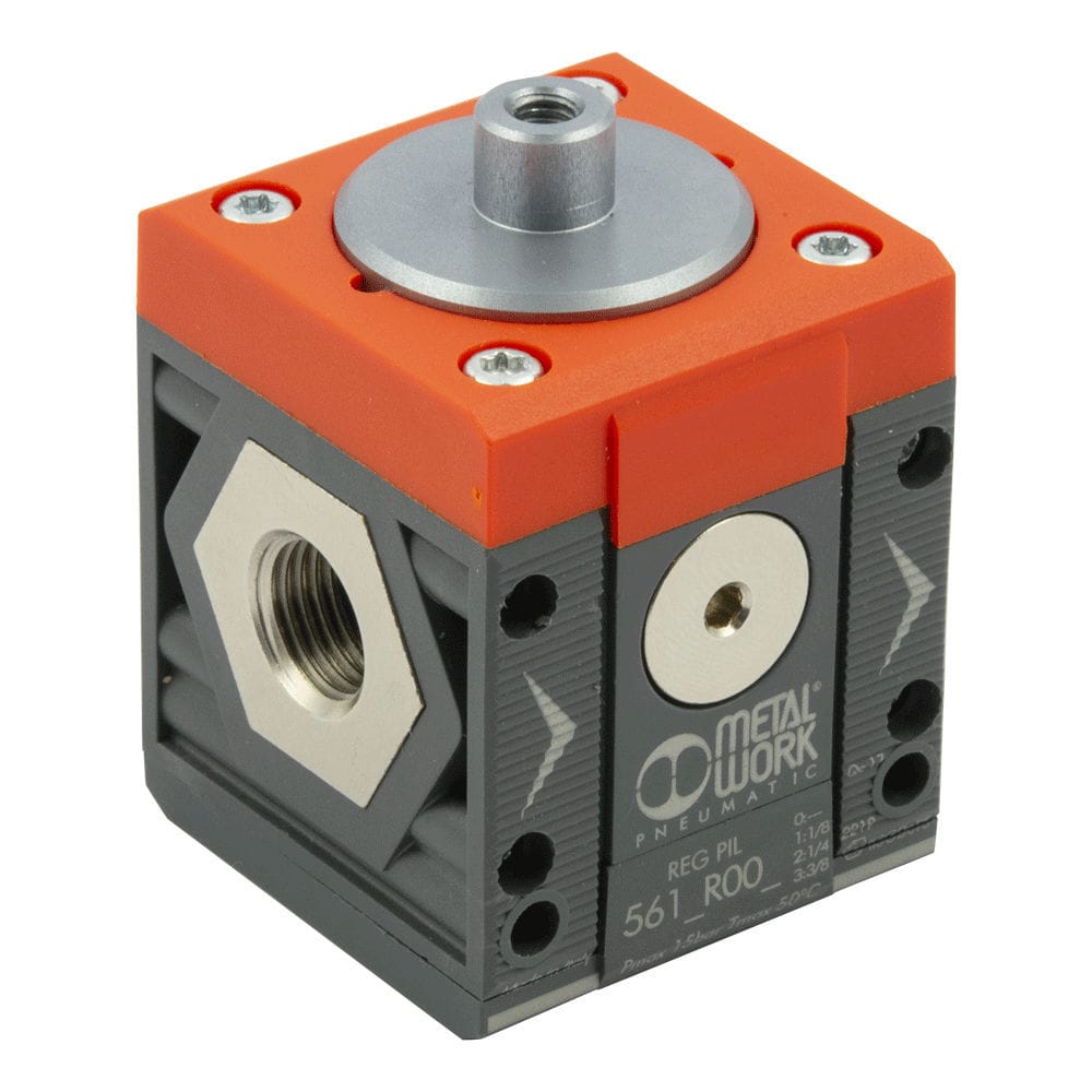 Air pressure regulator - REG SY - METAL WORK - diaphragm / single-stage ...
