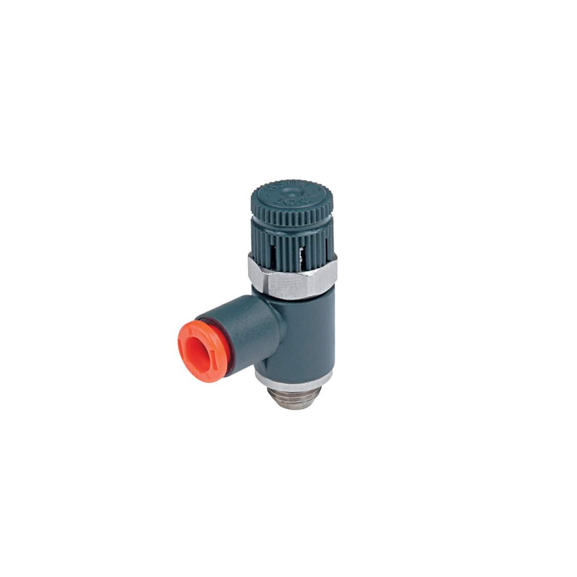 Pneumatic flow regulator - MRF PUSH LOCK - METAL WORK - for compressed ...