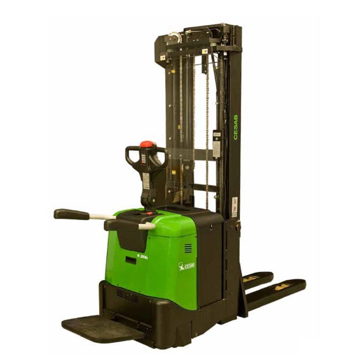Electric stacker truck - S300 series - CESAB - with rider platform / 24 ...