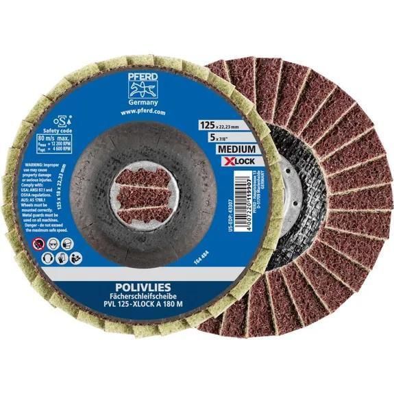 Polishing flap disc - PVL 115-X-LOCK A 240 F - PFERD