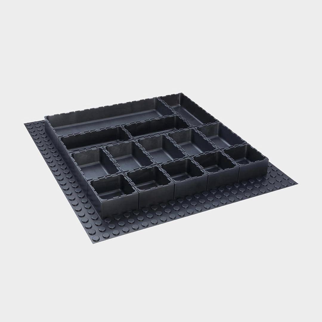 Plastic drawer insert - AQURADO® - rose plastic - modular
