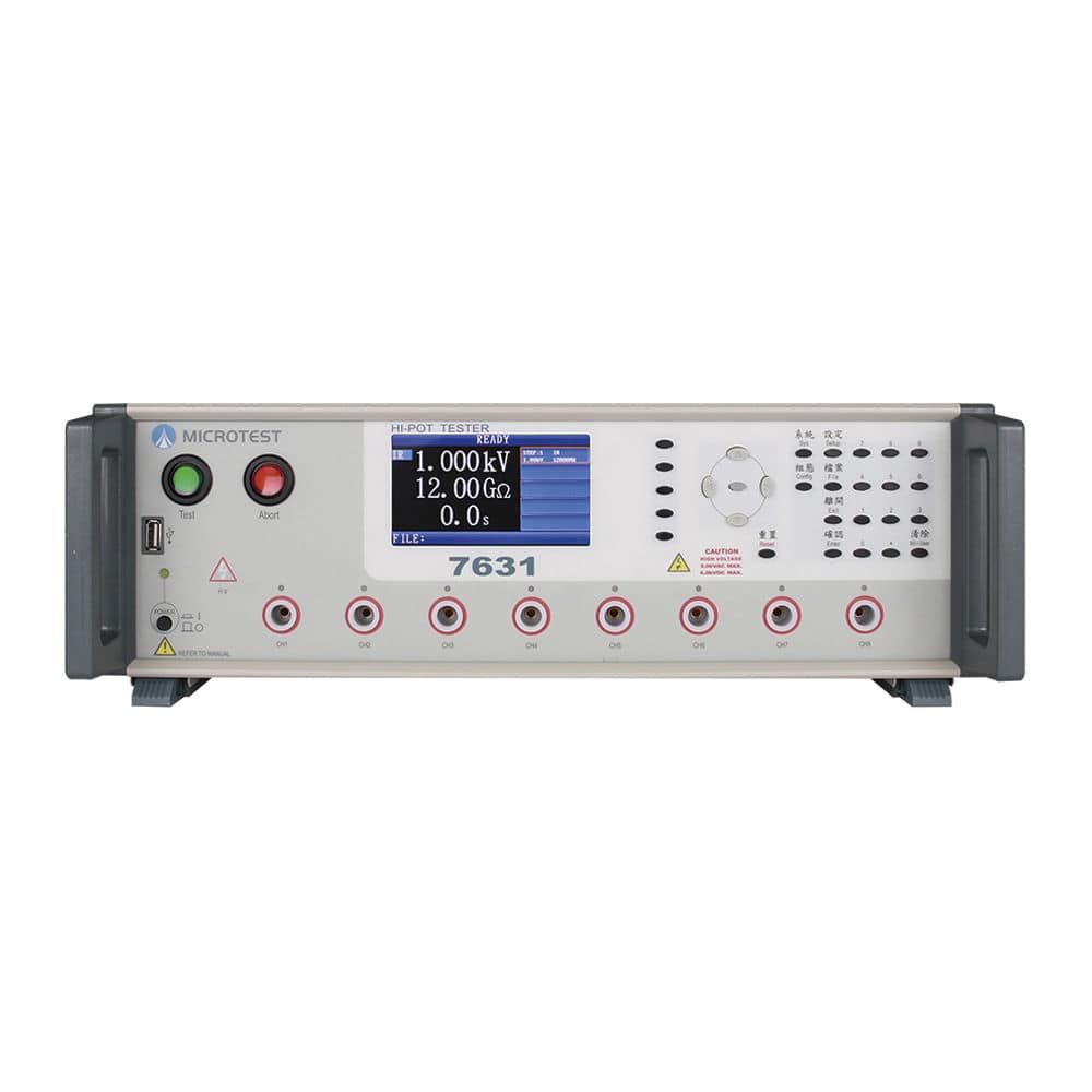 Hipot tester - 7631 - Microtest Corporation - for production / with LCD ...
