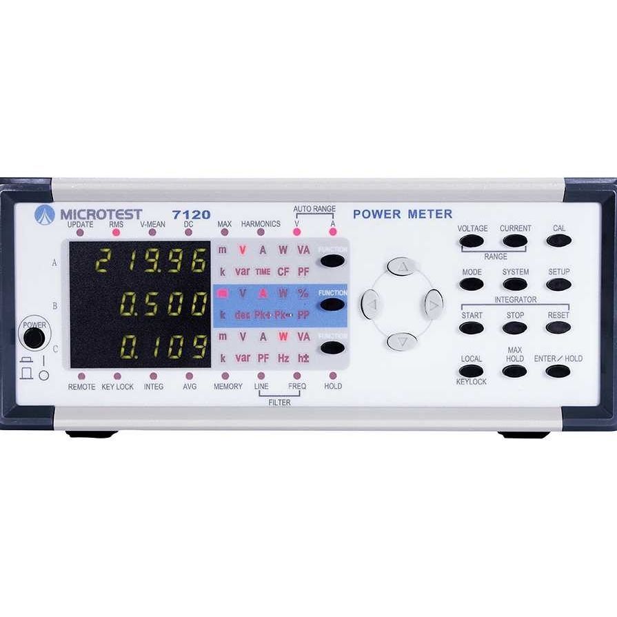 Single-phase power meter - 7120 - Microtest Corporation - DC