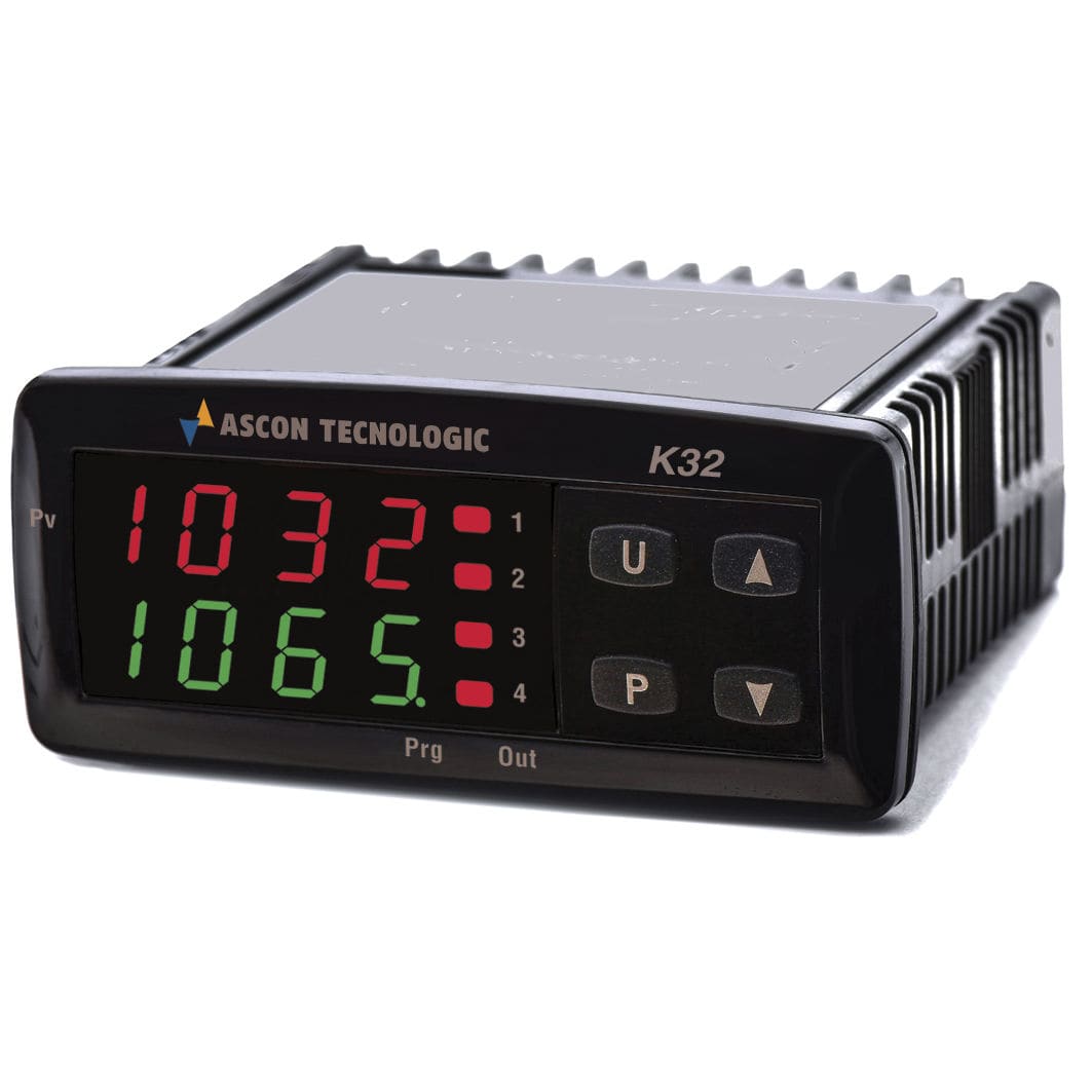 Digital temperature regulator - K32 - ASCON TECNOLOGIC - double LED ...