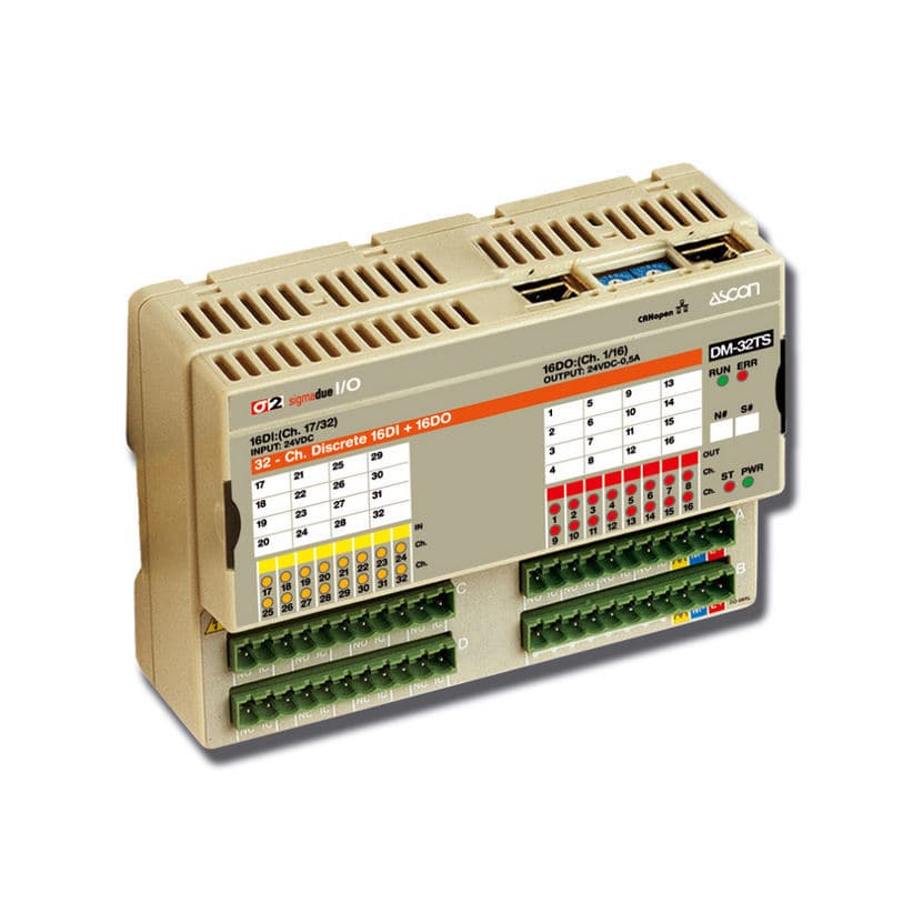 Digital I O module - DM-32TS - ASCON TECNOLOGIC - CANopen / 16 digital ...
