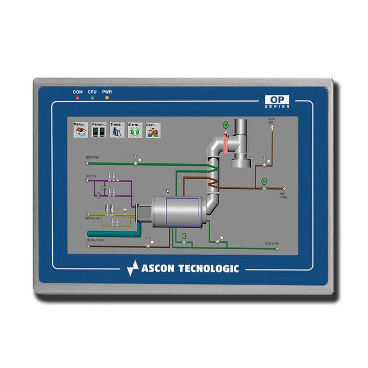 Operator terminal with touch screen - OPMT 8071IE - ASCON TECNOLOGIC ...