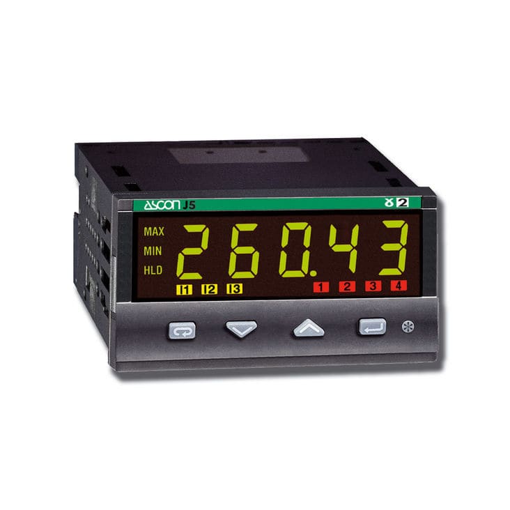 Process indicator - J5 - ASCON TECNOLOGIC - pressure / load / 5-digit
