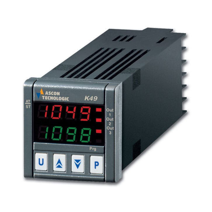Double LED display temperature regulator - K49 - ASCON TECNOLOGIC - PID / programmable / IP65