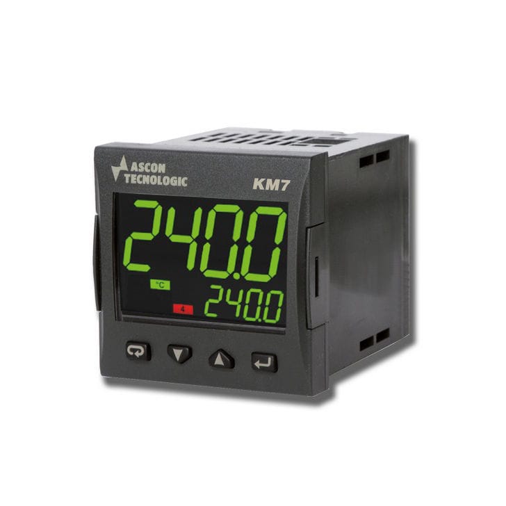 Double LED display temperature controller - KM7 - ASCON TECNOLOGIC - PID / programmable / UL